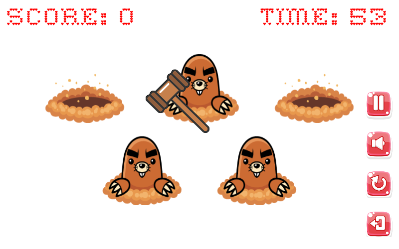 GitHub - NabinSaru/Whac-A-Mole: A classic whac a mole project using canvas. This is developed ...