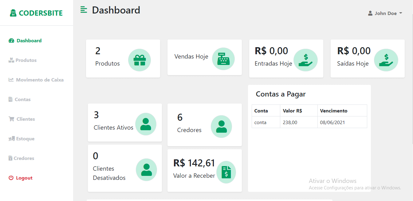 GitHub - josevitor3323/Controle-de-caixa: Este sistemas possui funcionalidades de: Contas a ...