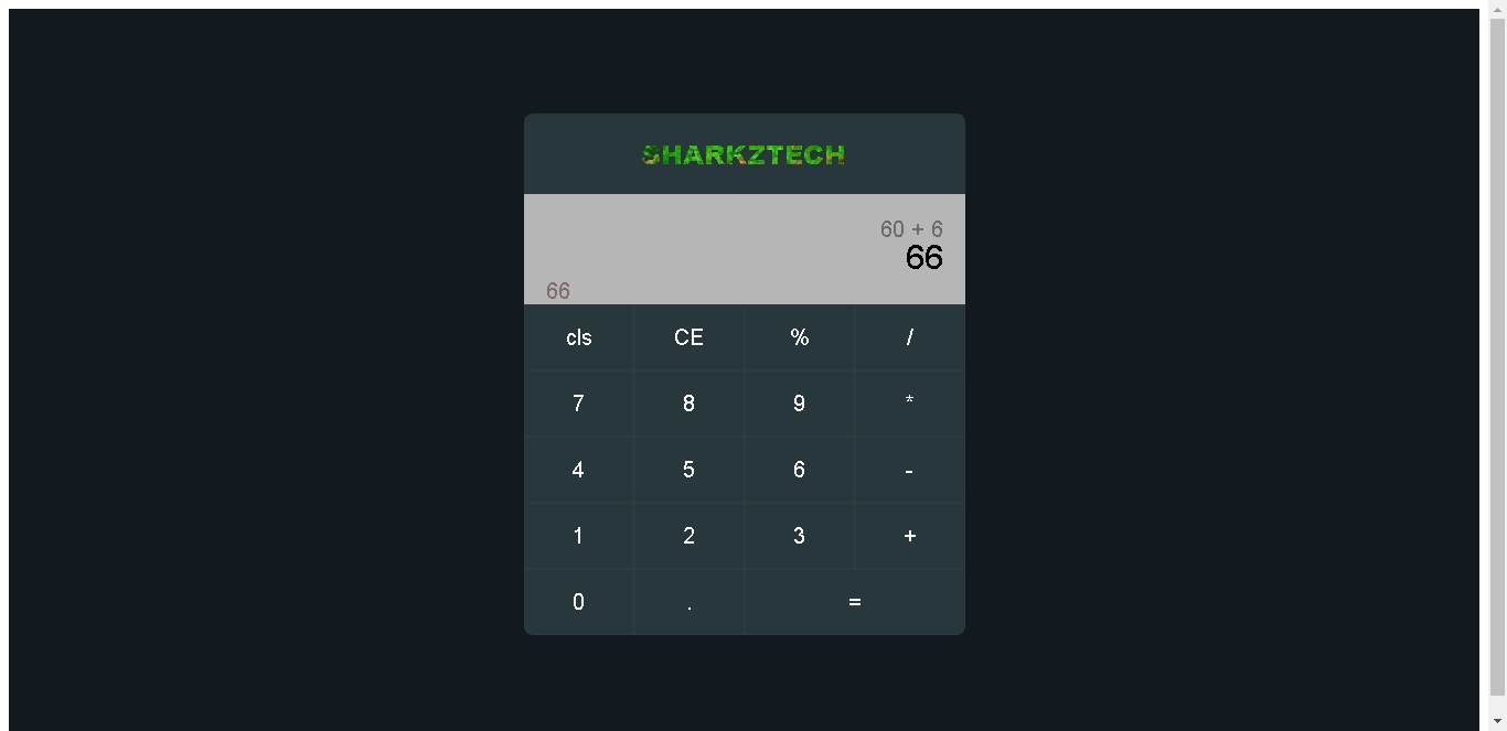 GitHub - SHARKZTECH/js-calulator-v2