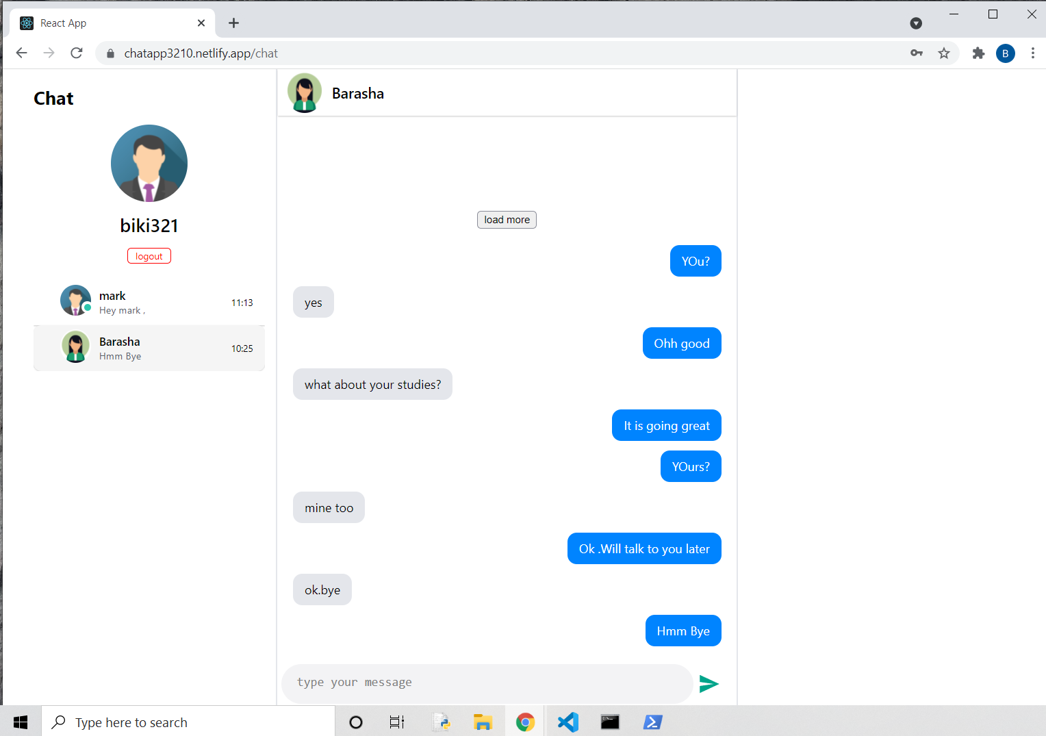 GitHub - biki321/chatapp-client: a chatapp built with react.js , nest.js for backend api ...
