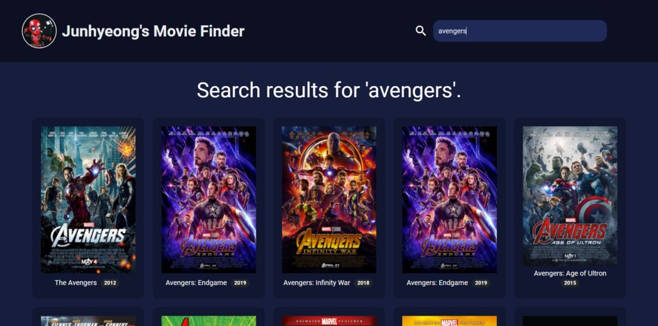 GitHub - Junhyeong-B/Junhyeong_Movie_Finder: vue3 & OMDb API를 사용한 영화 검색 웹