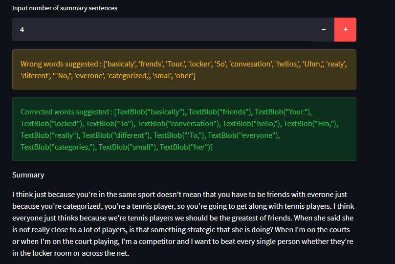 Github Homata123correcting And Summarizing Text App A Local Web App