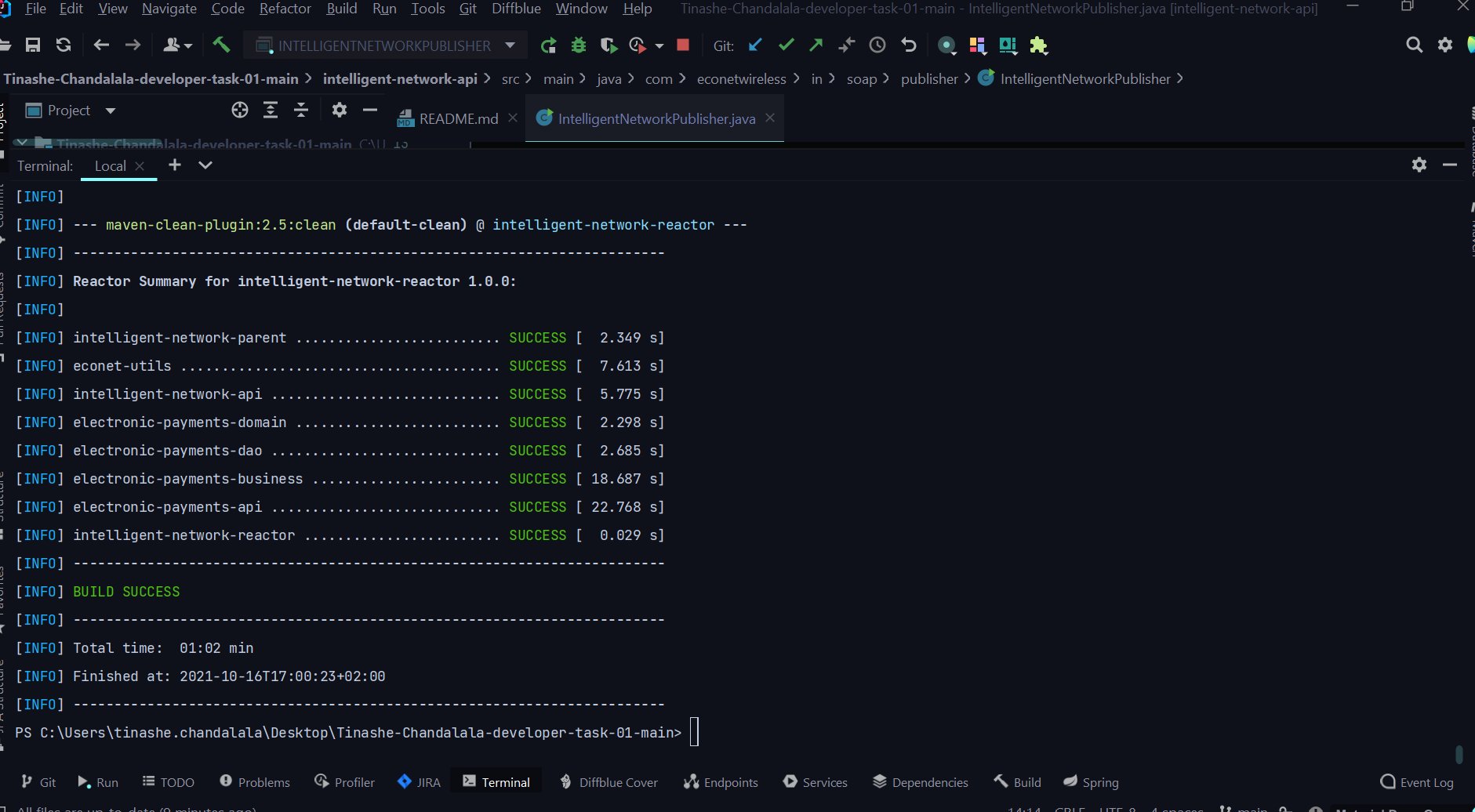 GitHub - Chandalala5/Tinashe-Chandalala-developer-task-01-main ...