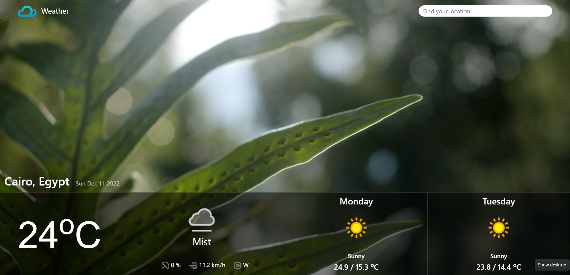 GitHub - RShorrab/Weather-Forecast