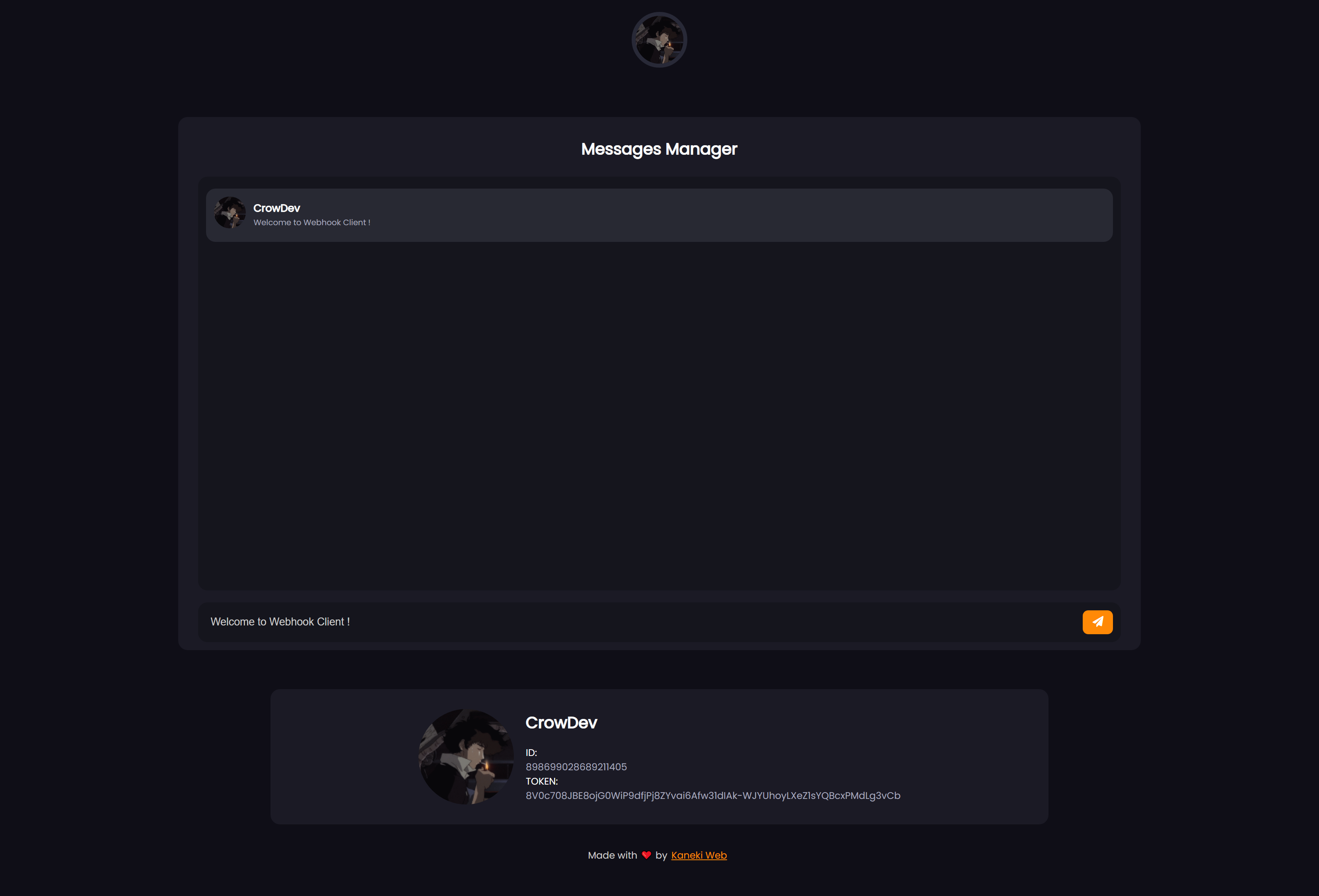 Discord webhook GitHub Topics GitHub