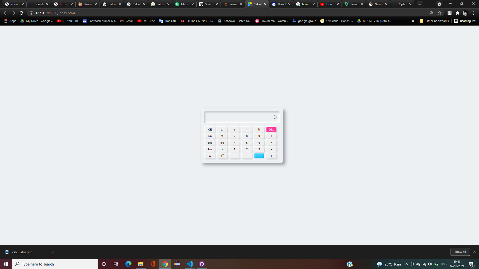 GitHub - Paulayan9/Scientific_Calculator: it's being built with html ...