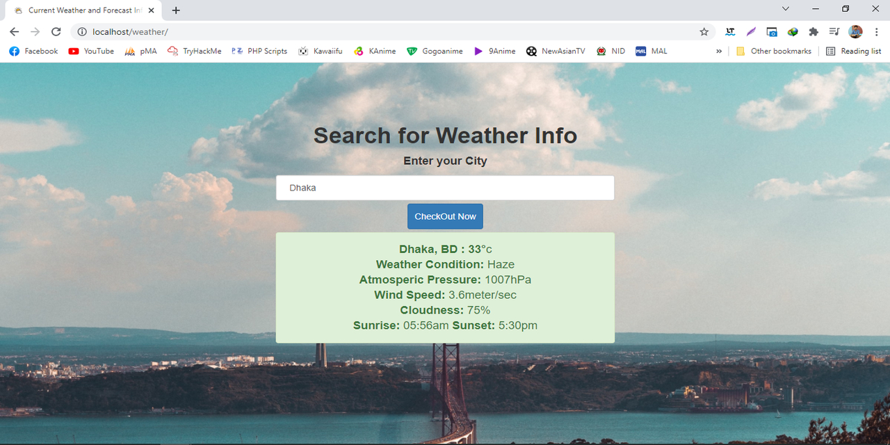 GitHub - rocktohq/PHP-WeatherApp: Weather information system using OOP ...