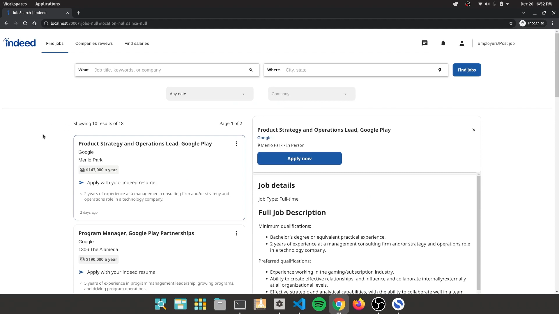 GitHub - hetjagani/Indeed-Clone: A clone of Indeed implemented using ...