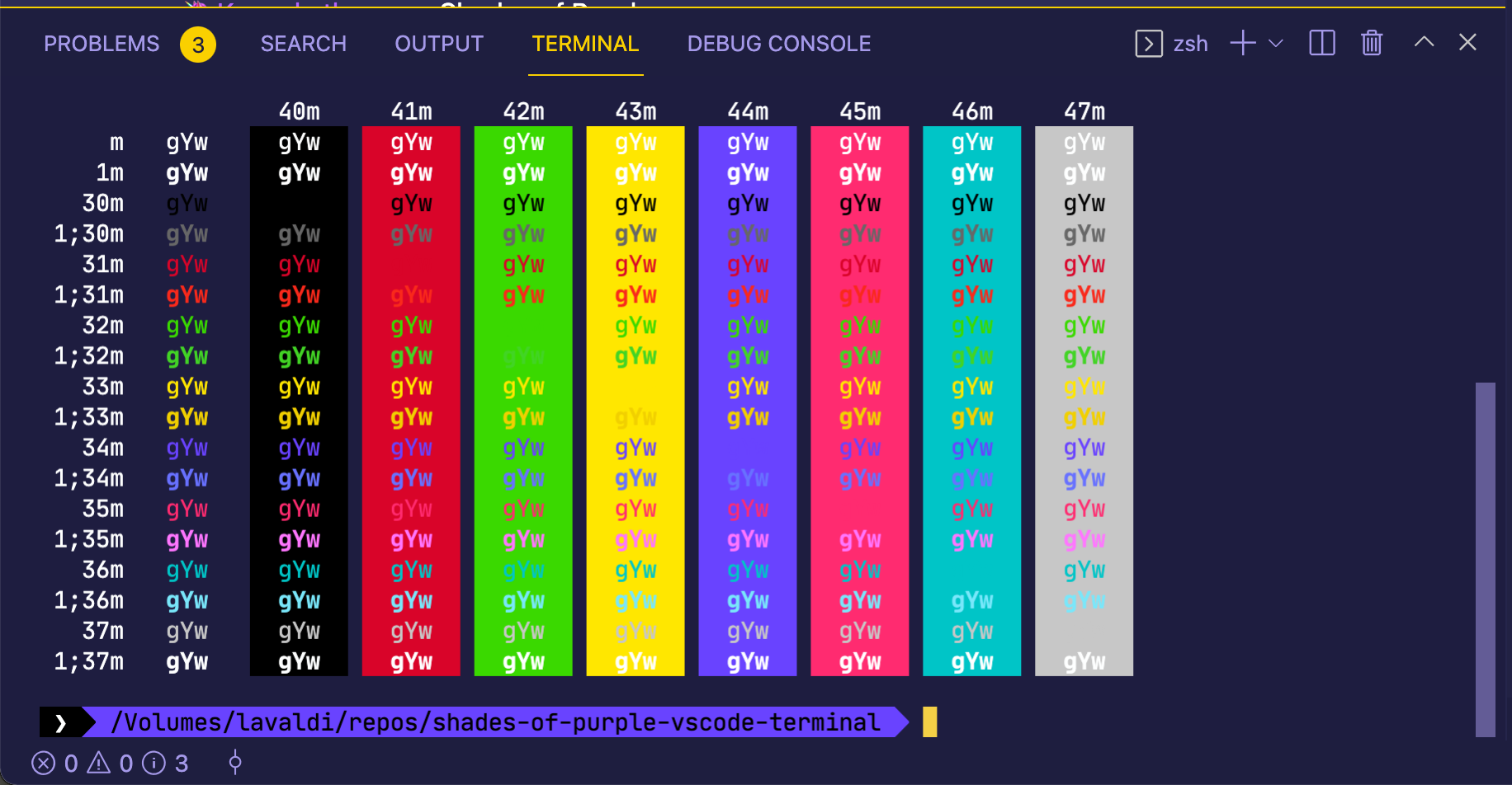 GitHub - lavaldi/shades-of-purple-vscode-terminal: 🦄 Shades of Purple ...
