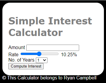 GitHub - soup591/Simple-Interest-Calculator