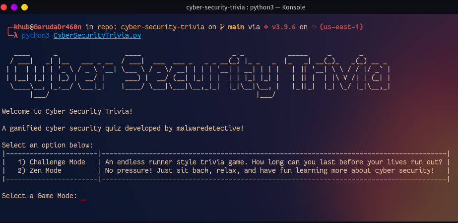 GitHub - malwaredetective/cyber-security-trivia: A gamified cyber ...