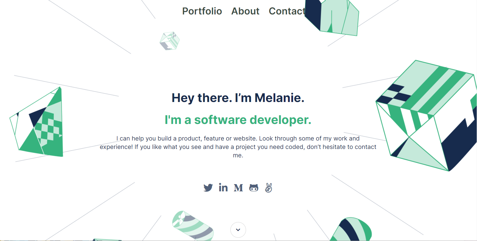 GitHub - melaniesigrid/portfolio: My first Microverse project, a ...