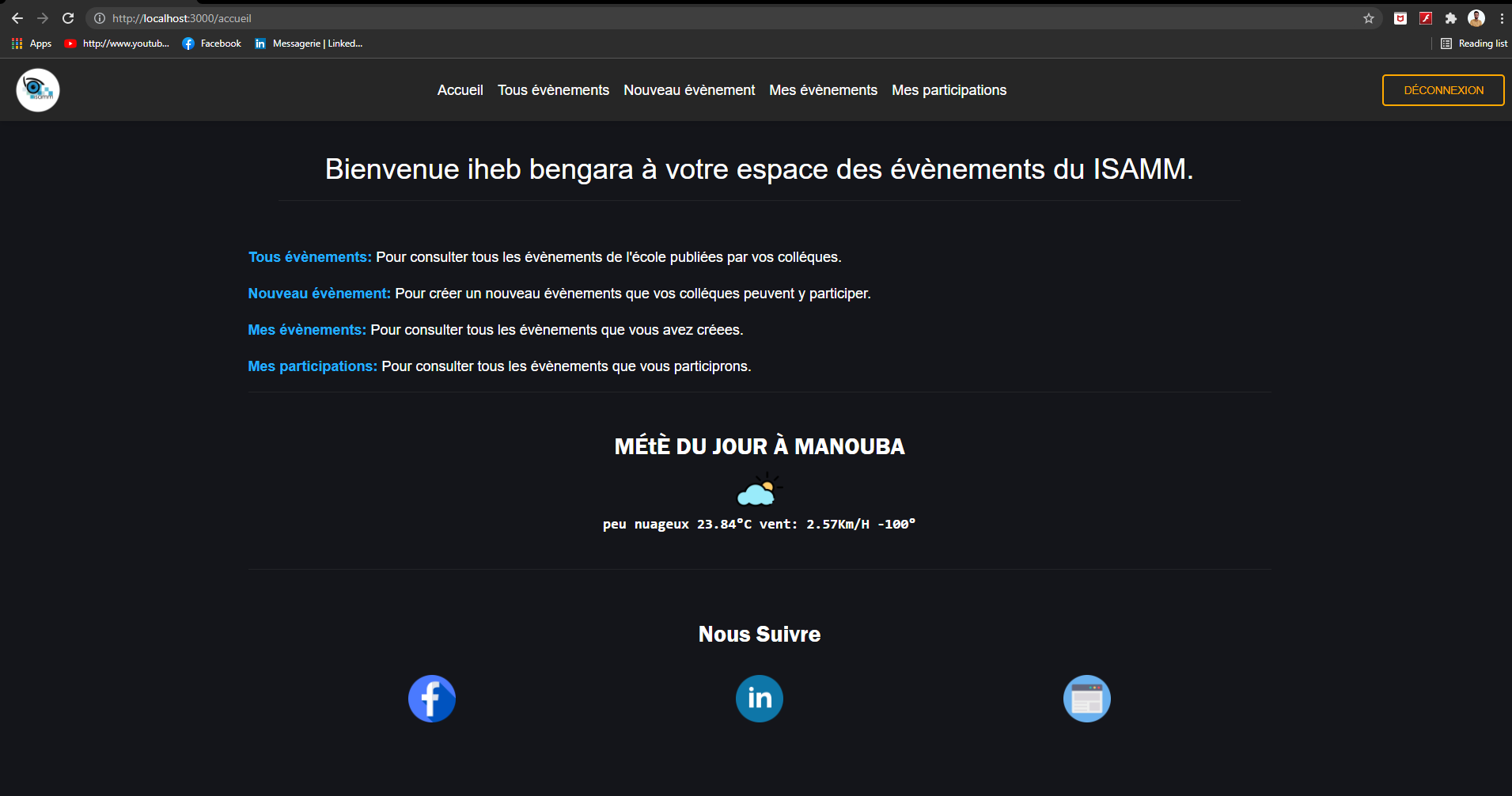 Github Ihebbg Organization Of Events