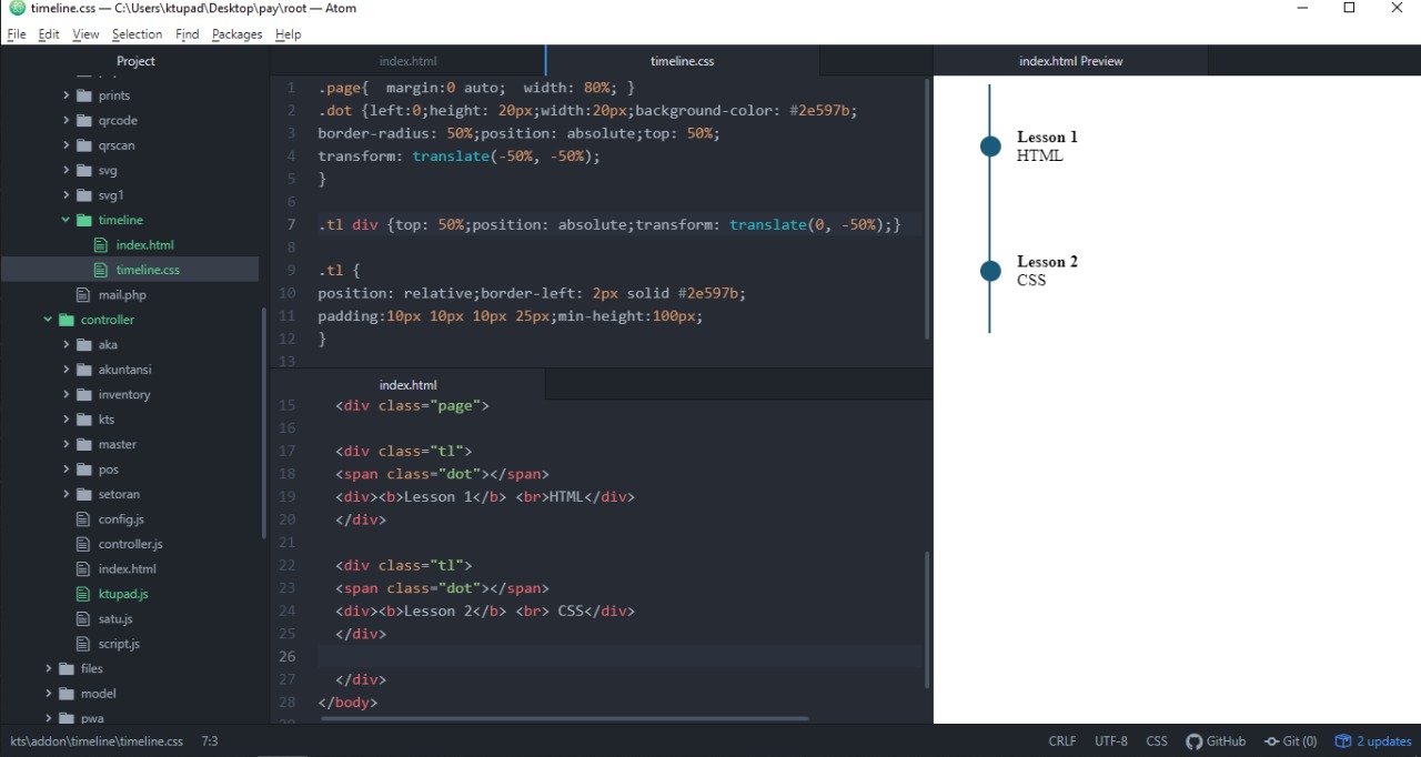 GitHub - ktupad/timelines