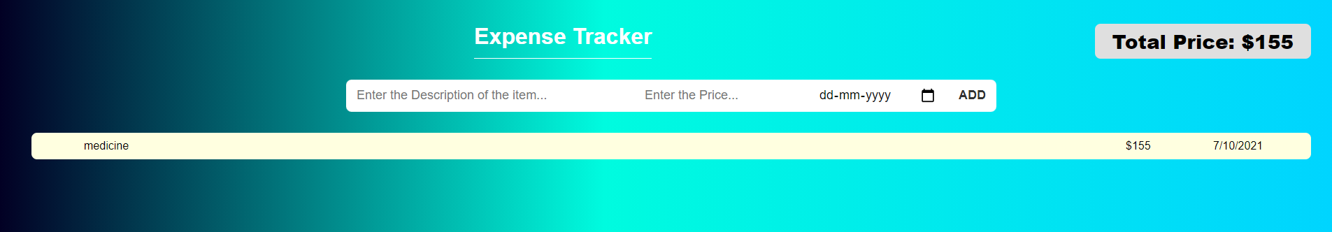 GitHub - crnick/ExpenseTracker