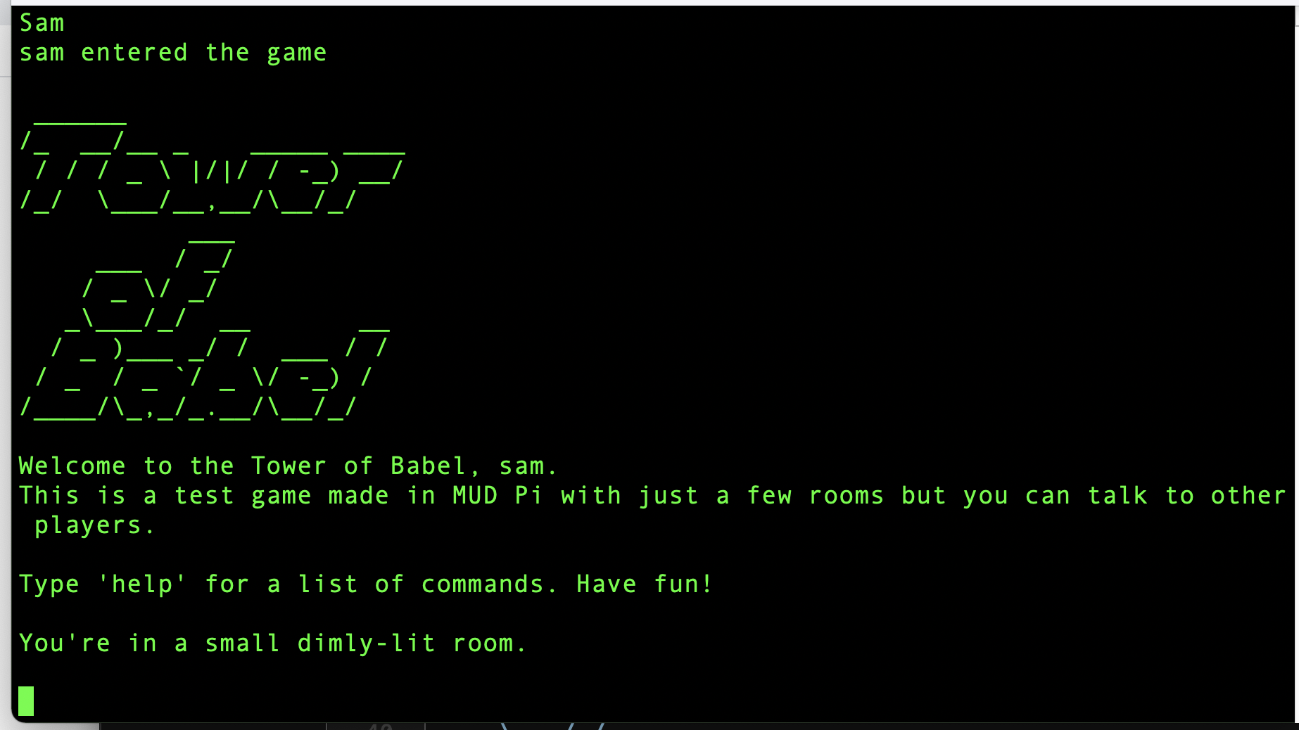 GitHub - blogmywiki/mud-pi-babel: A simple MUD server in Python, for teaching purposes, which ...