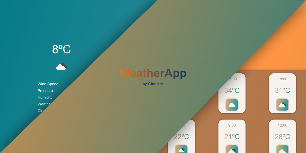 GitHub - JakubChoszcz/WeatherApp: Weather App is an application that ...