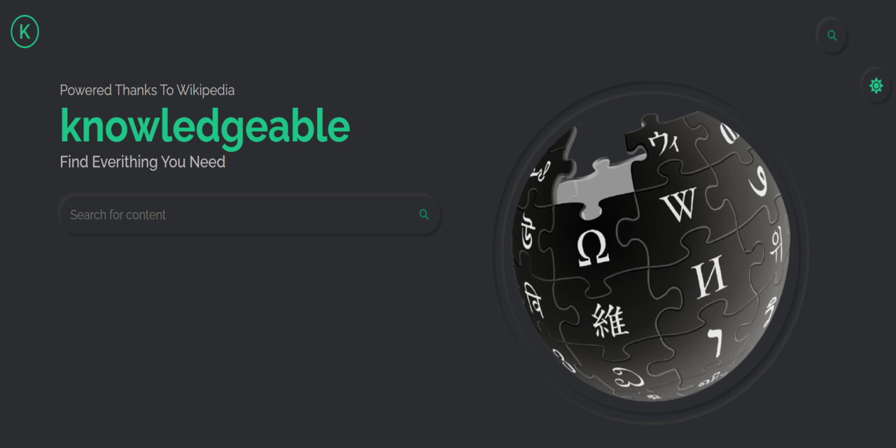 GitHub - Pasquale-Favella/Knowledgeable: Beautiful wikipedia search ...