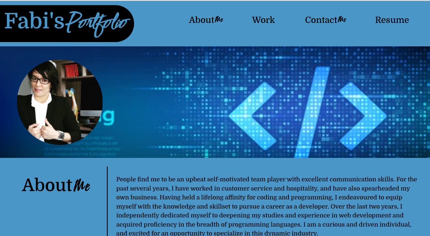 GitHub - Fabscg/Professional-Portfolio: This is my personal portfolio created with my own ...