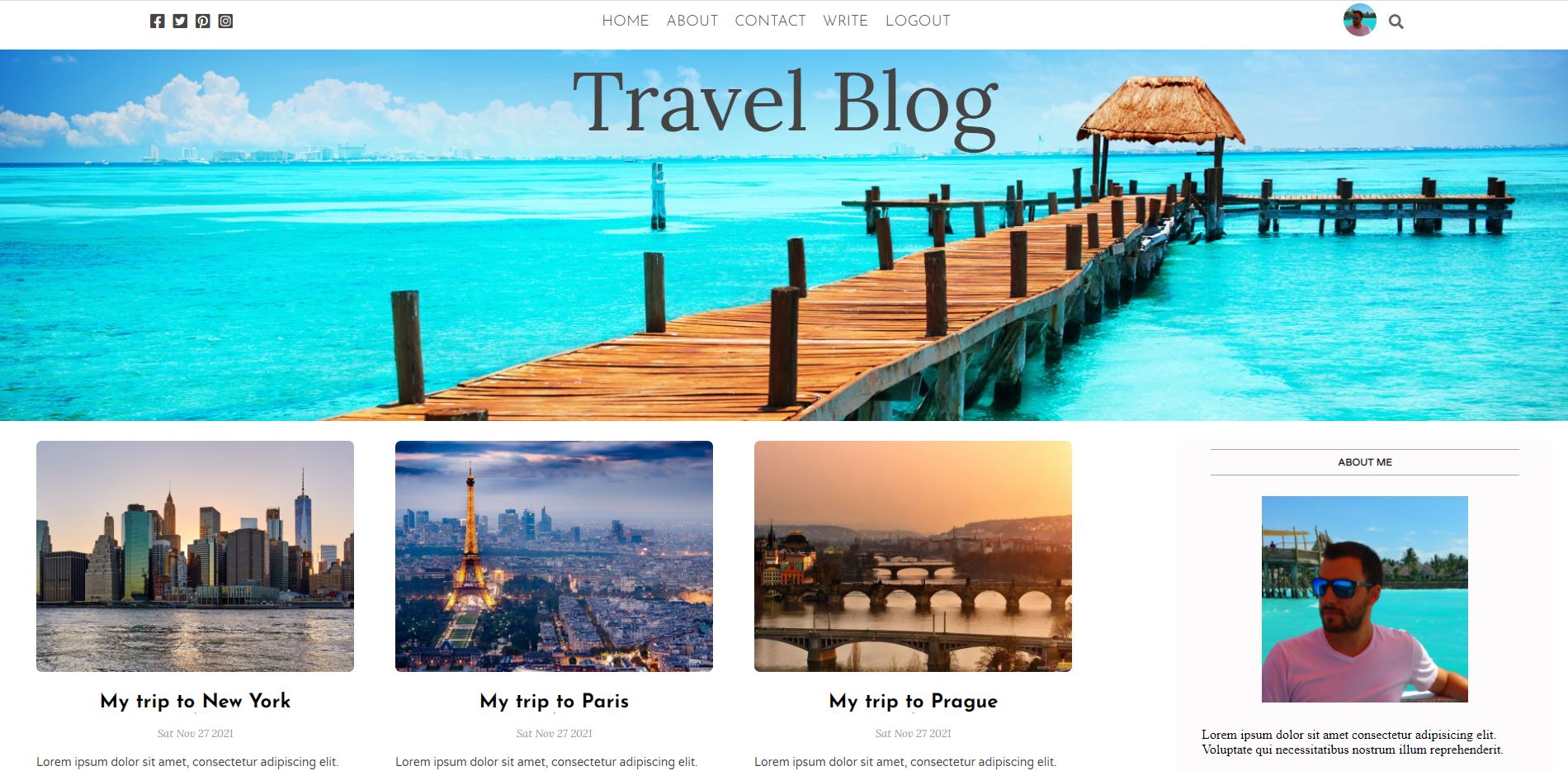 Github Gildo8blogwebsite Travel Blog Website Built Using Mongodb Express Reactjs Nodejs