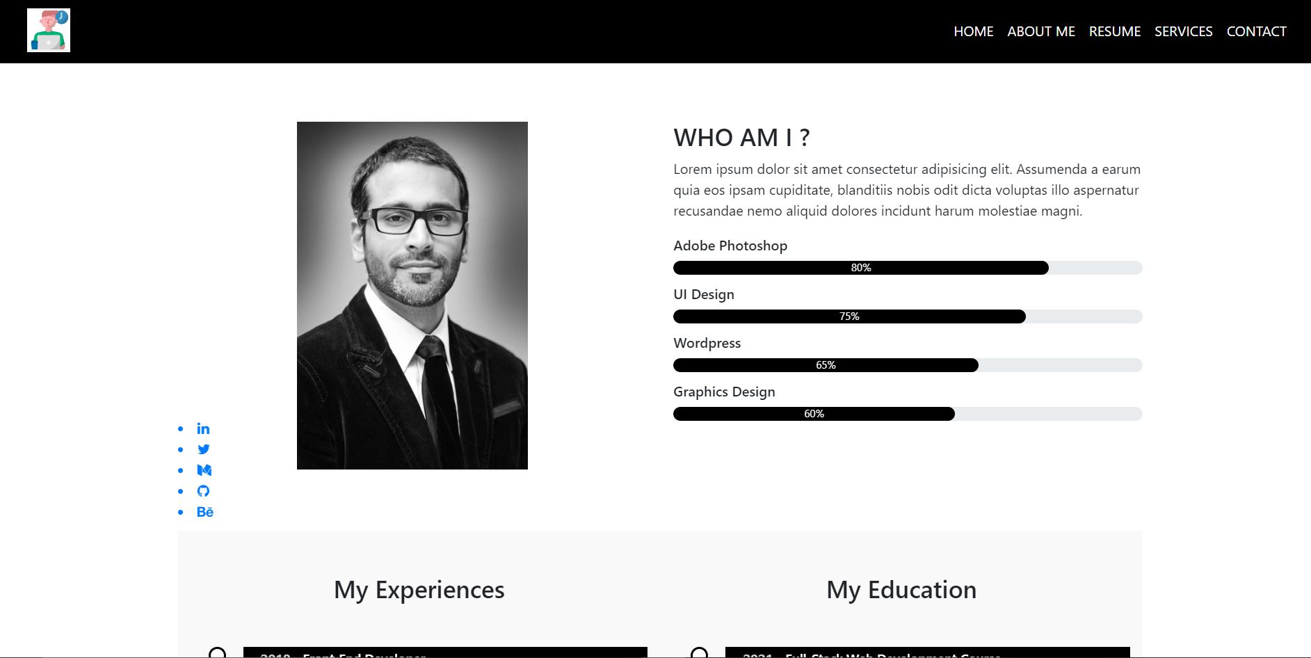 GitHub - parabneil/Responsive-Resume: HTML & CSS Assignment