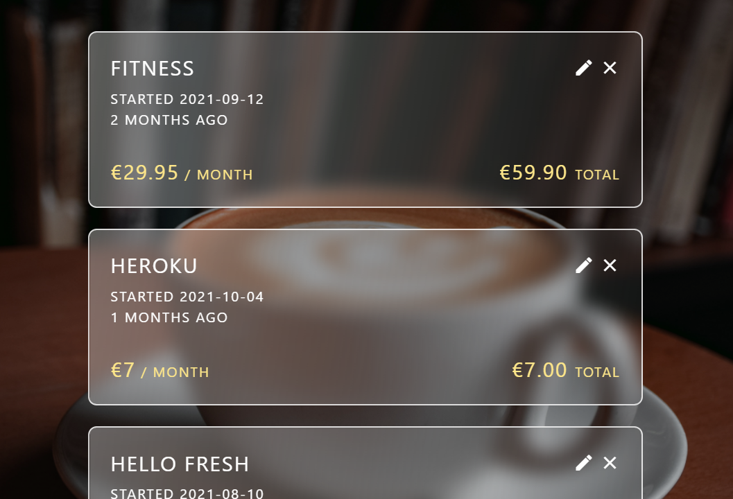 GitHub - KarelDO/subscription-visualizer: 💳 Beautifully visualize your monthly recurring ...