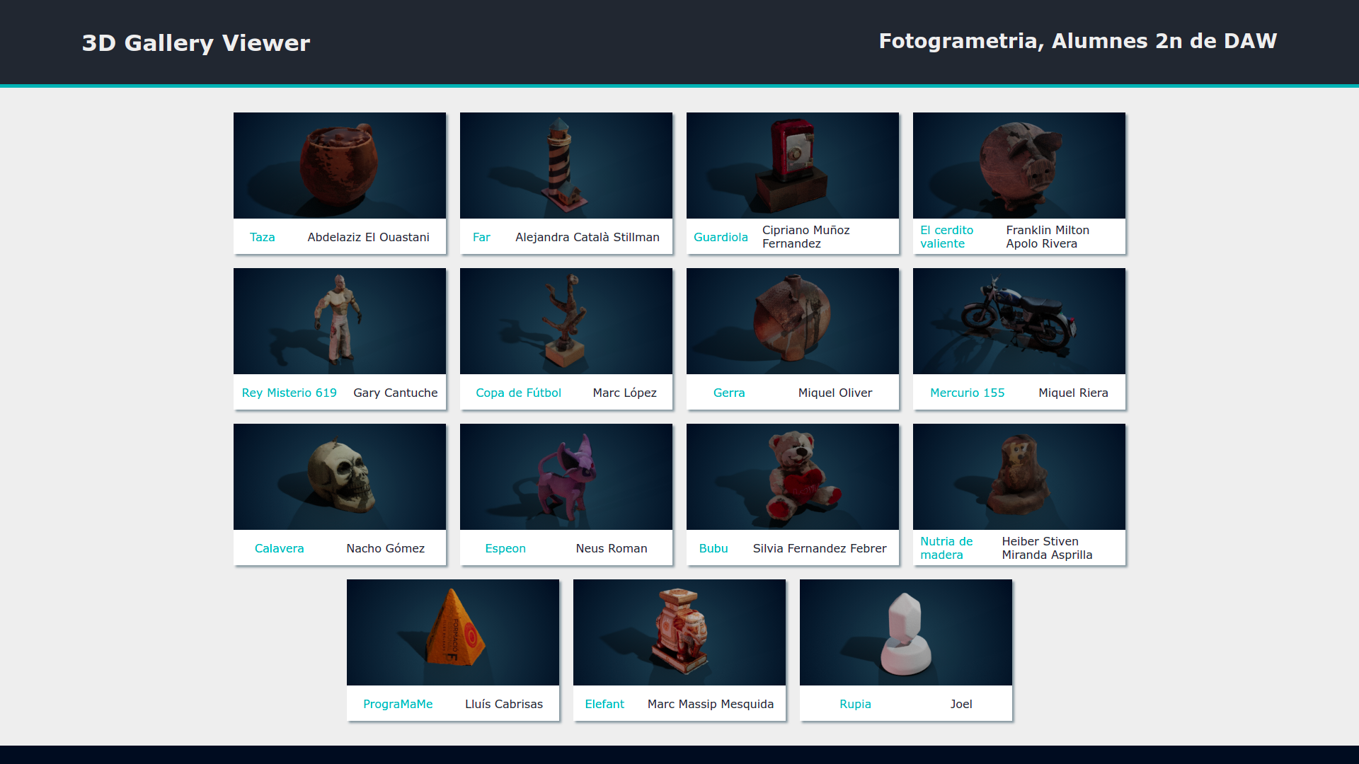 GitHub - yudakan/3DVIEWER: A gallery, implemented for web browser, to expose glTF & OBJ 3D models.