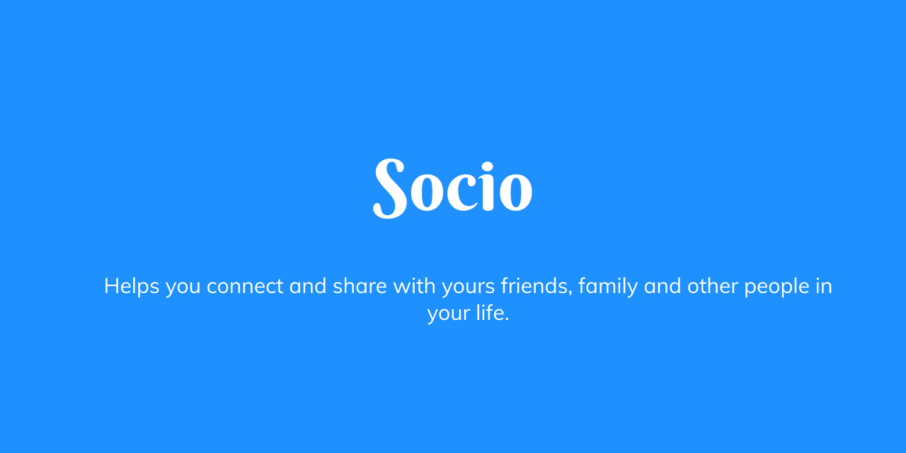 GitHub - kartikeyvaish/Socio: Socio is a social networking platform ...
