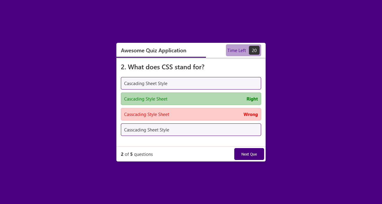 Github Mc Stephenquiz Web Application A Javascript Online Quiz Web Application