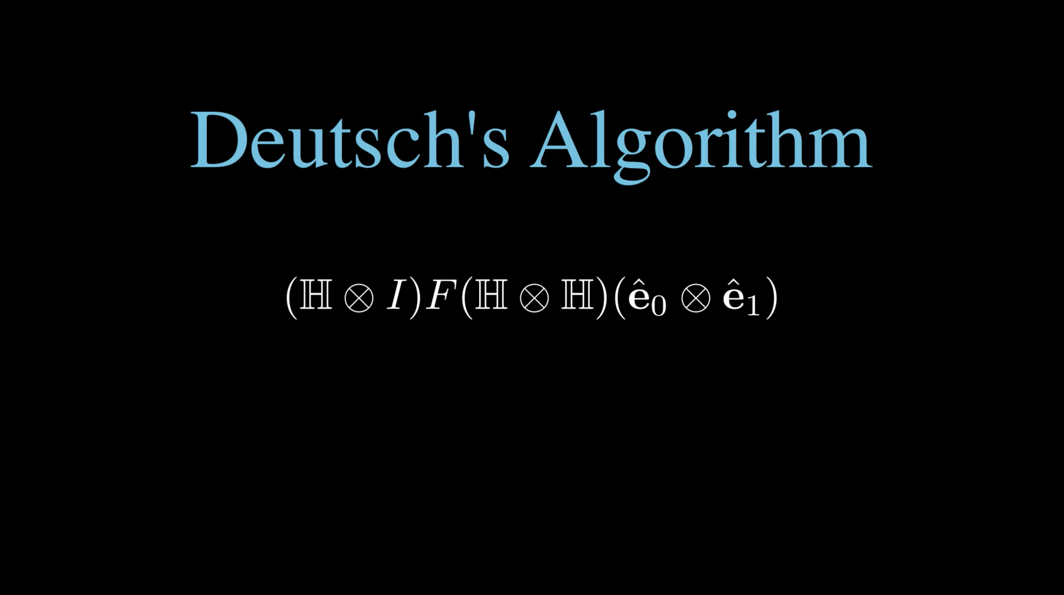 Github Harrisonhuttonmanim Deutschs Algorithm Playing Around With 3b1bs Manim Package
