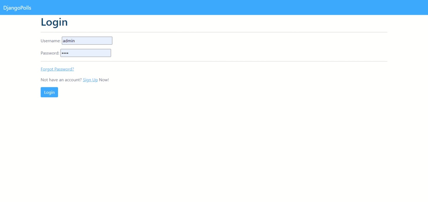 Github Foxy4096djangopolls A Simple Polling App Made In Django And Bootstrap 