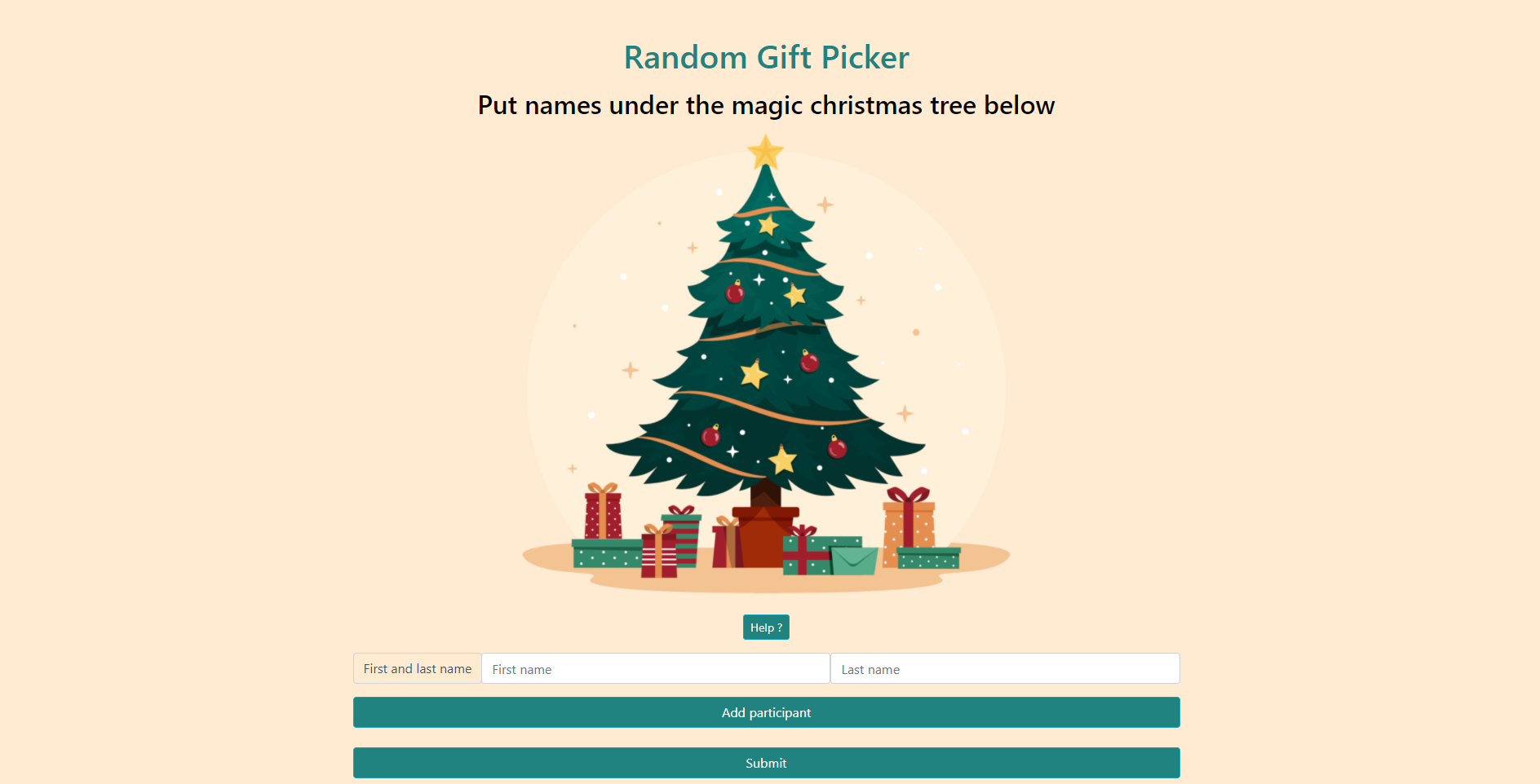 GitHub - ZK9XW3/random-gifts: Randomly pick someone to gift to make ...