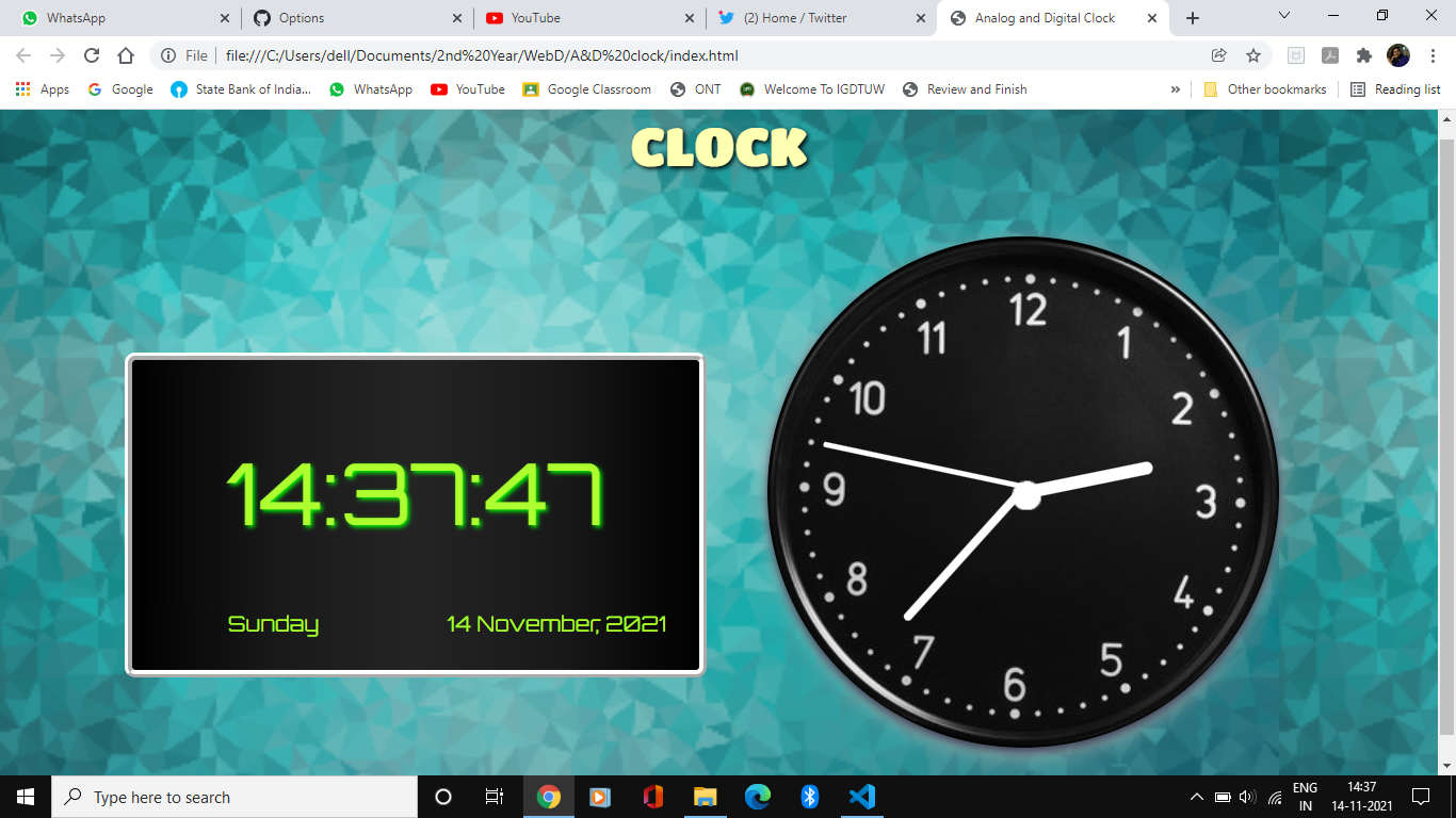 GitHub - ShreyaDe01/Analog-and-Digital-Clock