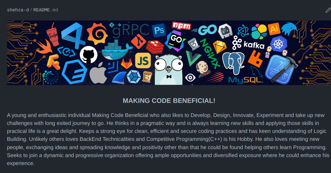 GitHub - shehza-d/shehza-d: Hello, GitHub fellows, Thank you for taking ...