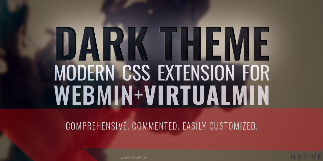 Github Nativeit Devnativemin Theme Custom Theme And Functions For Webminvirtualmin