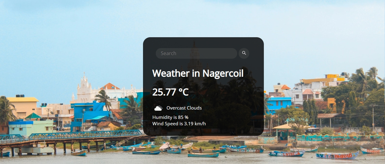 GitHub - smajaas/Day-25-Weather-API: Display Weather details by City.