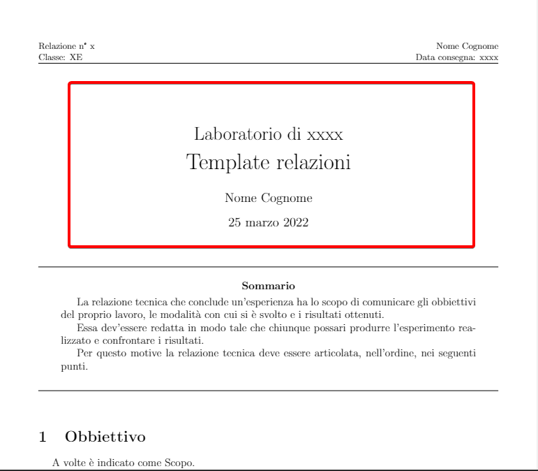 GitHub - MGriot/LaTeX-Laboratory-report-template: Questo è un template ...