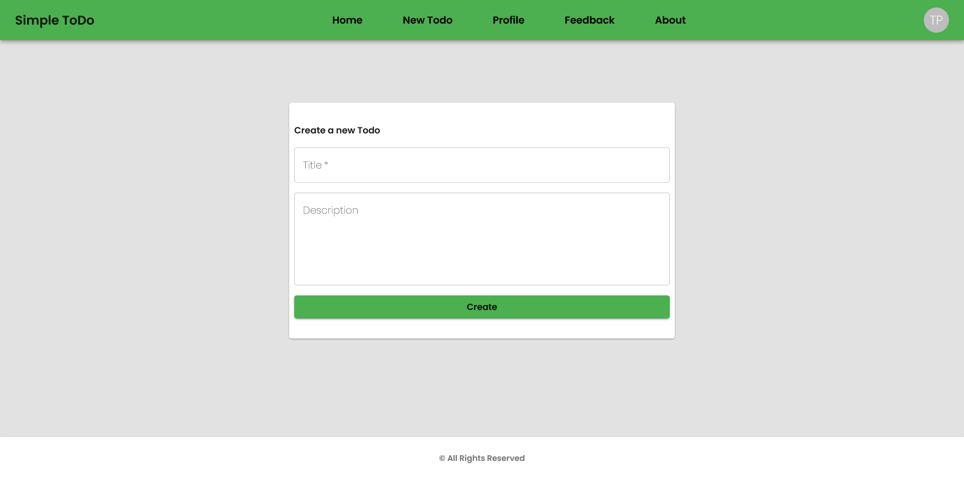 GitHub - TharindaPrabhath/todo-frontend: Frontend for simple todo app created using react