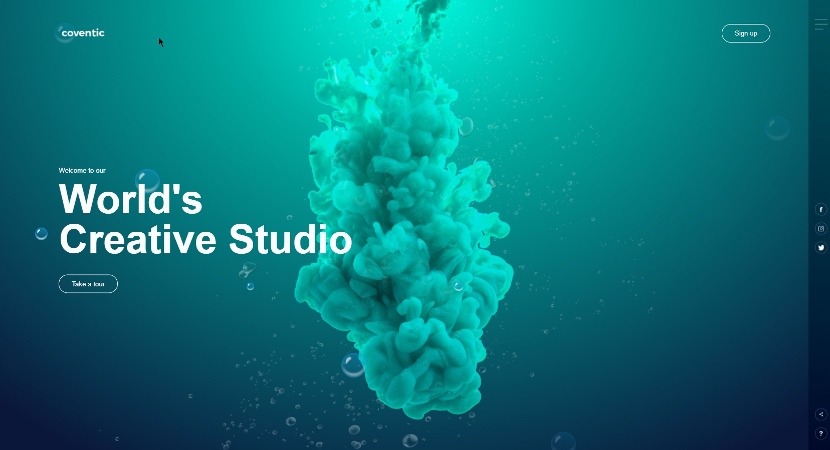 GitHub - OrangeAlionaBaeva/Animated-Website_Bubbles