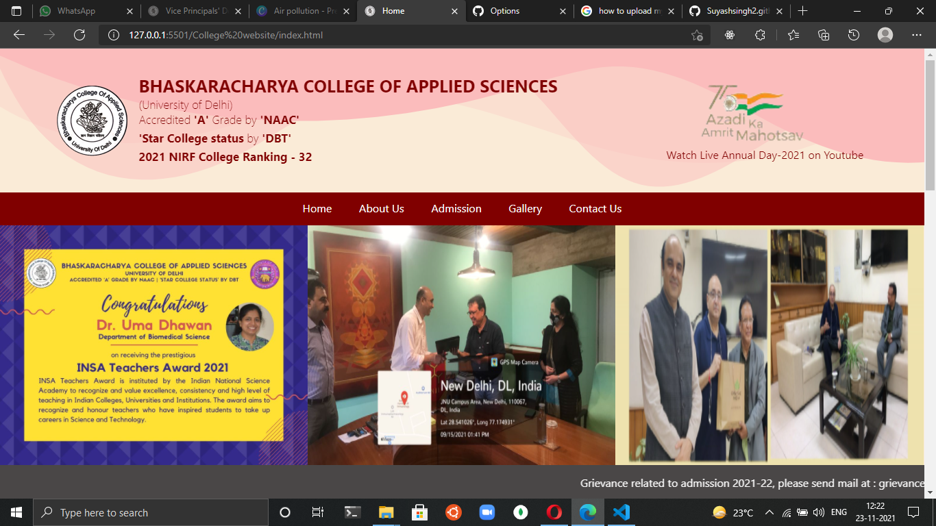 GitHub - Suyashsingh2/College-Website