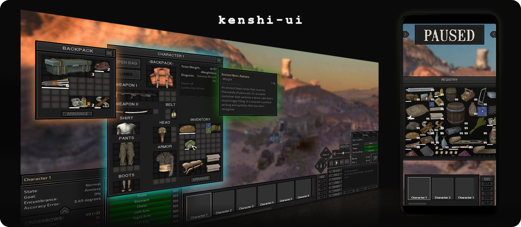 GitHub - valooford/kenshi-ui: A pet project focusing the porting of Kenshi UI to the browser.