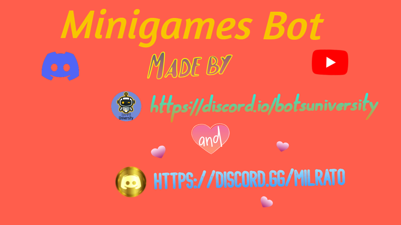 GitHub - testbot-github/Minigames-bot: Handler by Milrato Development