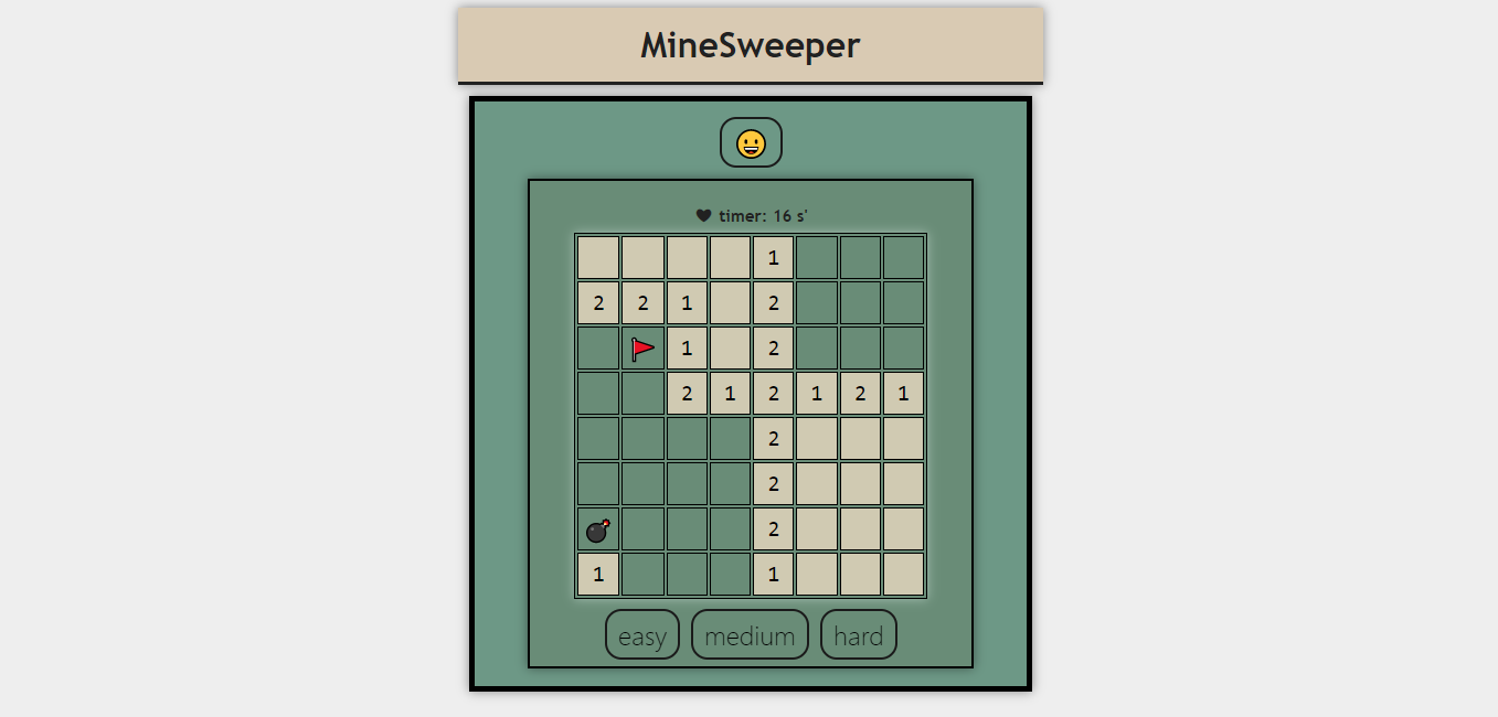 Github Eylonfminesweeper Coding Academy 1st Sprint