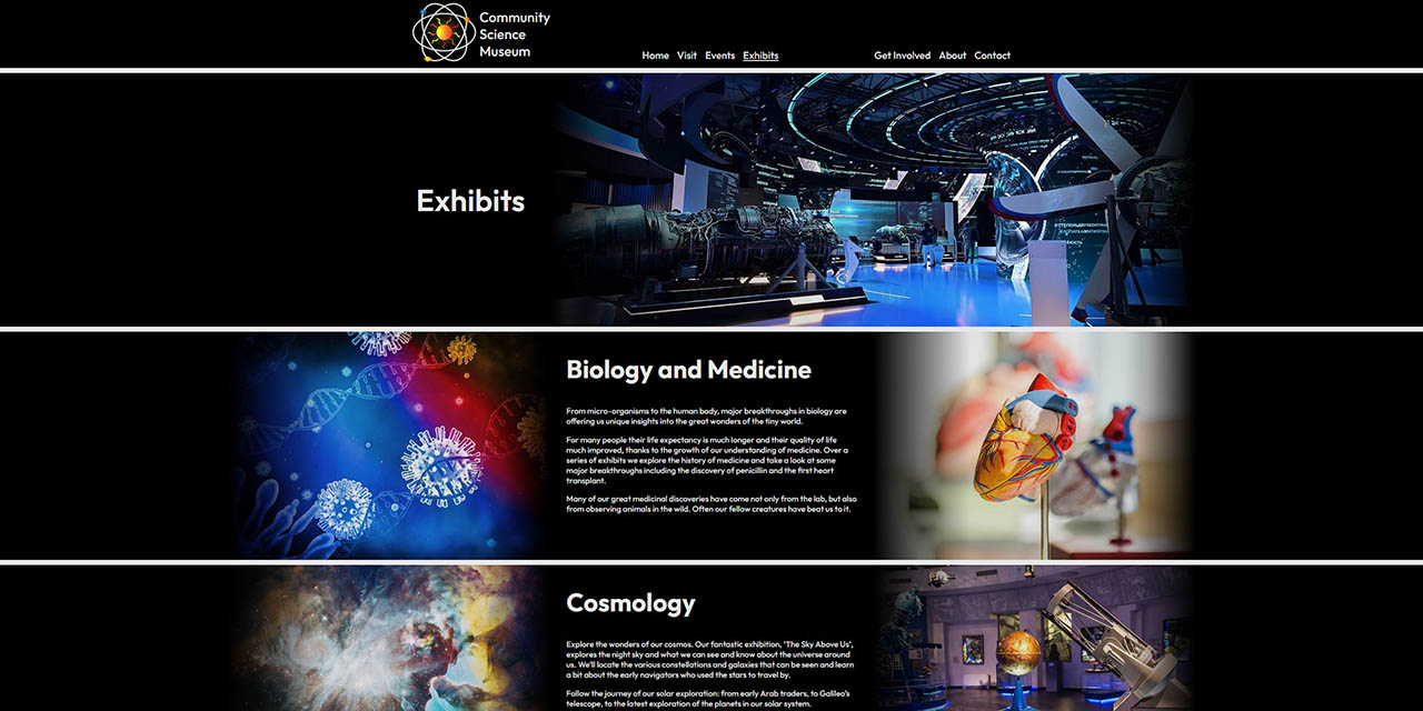 GitHub - Anclagen/Community-Science-Museum-SP1: Create a website for a Community Science Museum ...