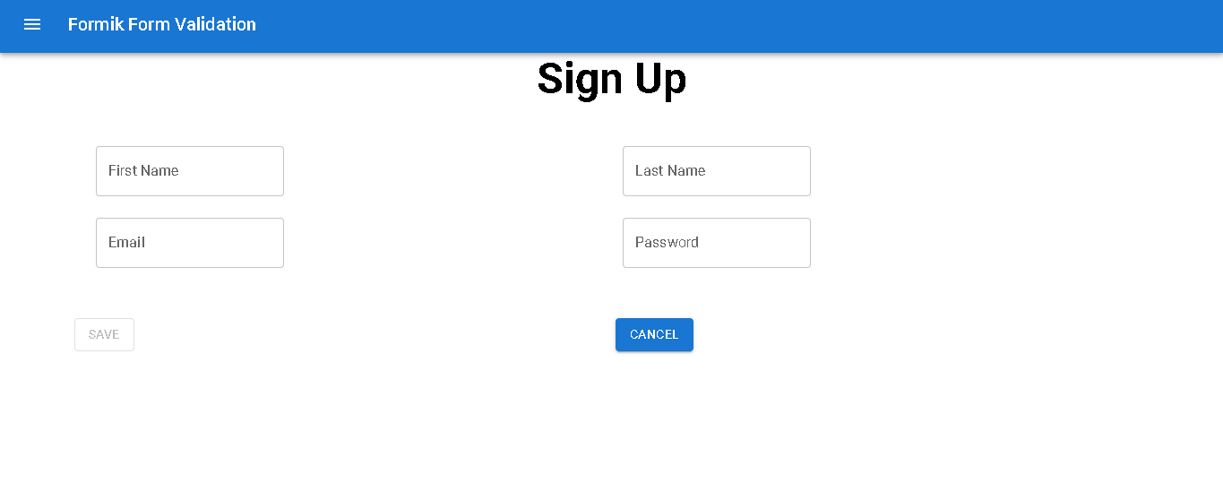 GitHub - Shafqatrasool13000/formik-signup-page: formik signup page with validation by yup package