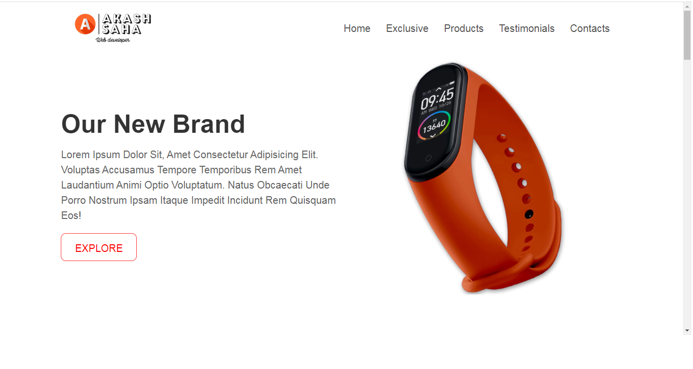 GitHub - AkashSaha2001/Watch-Store: Quantumhunts : Task 5 : Build a one page website for a brand.