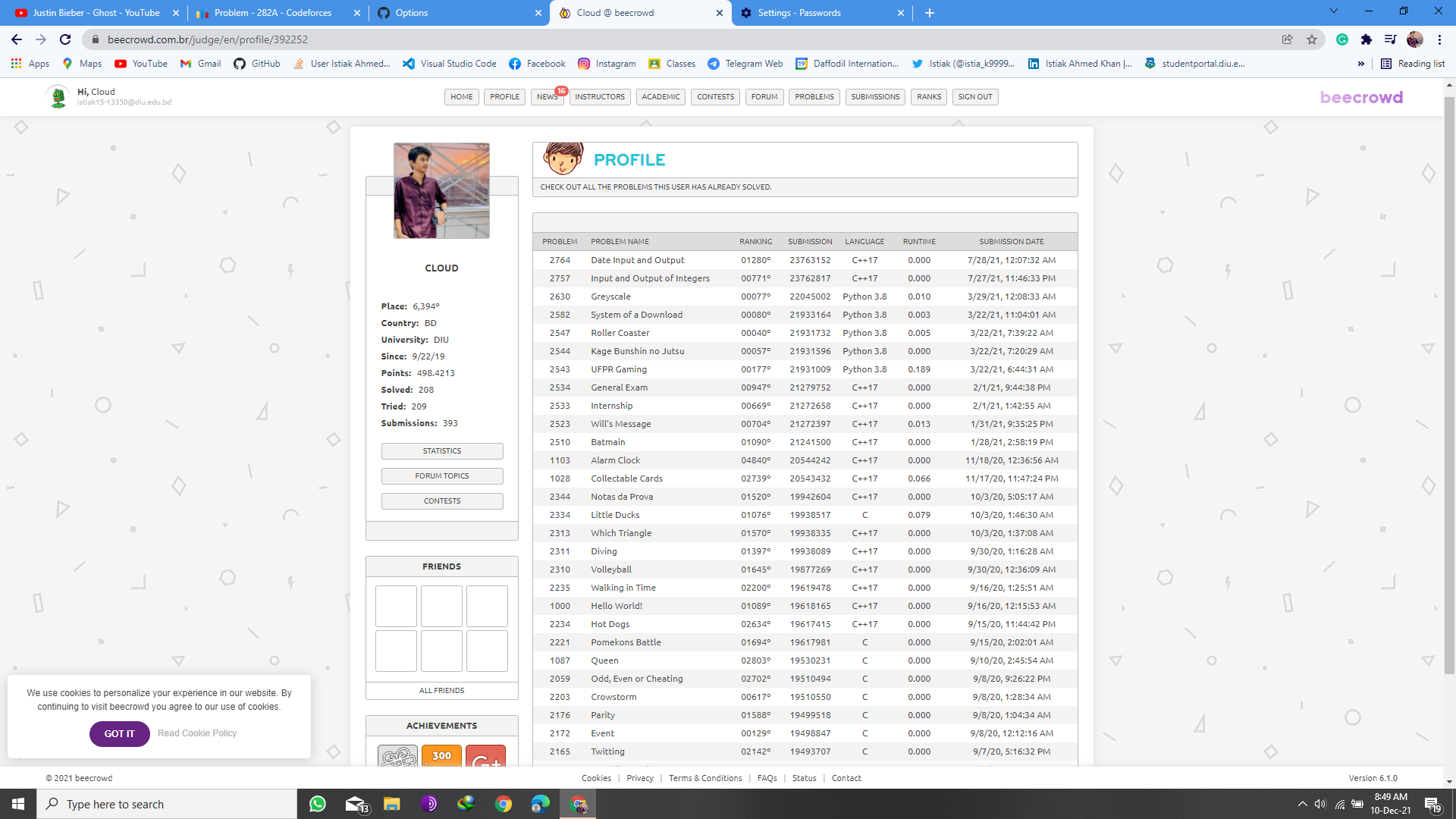 Github Istiak9999uri Online Judge Solves 