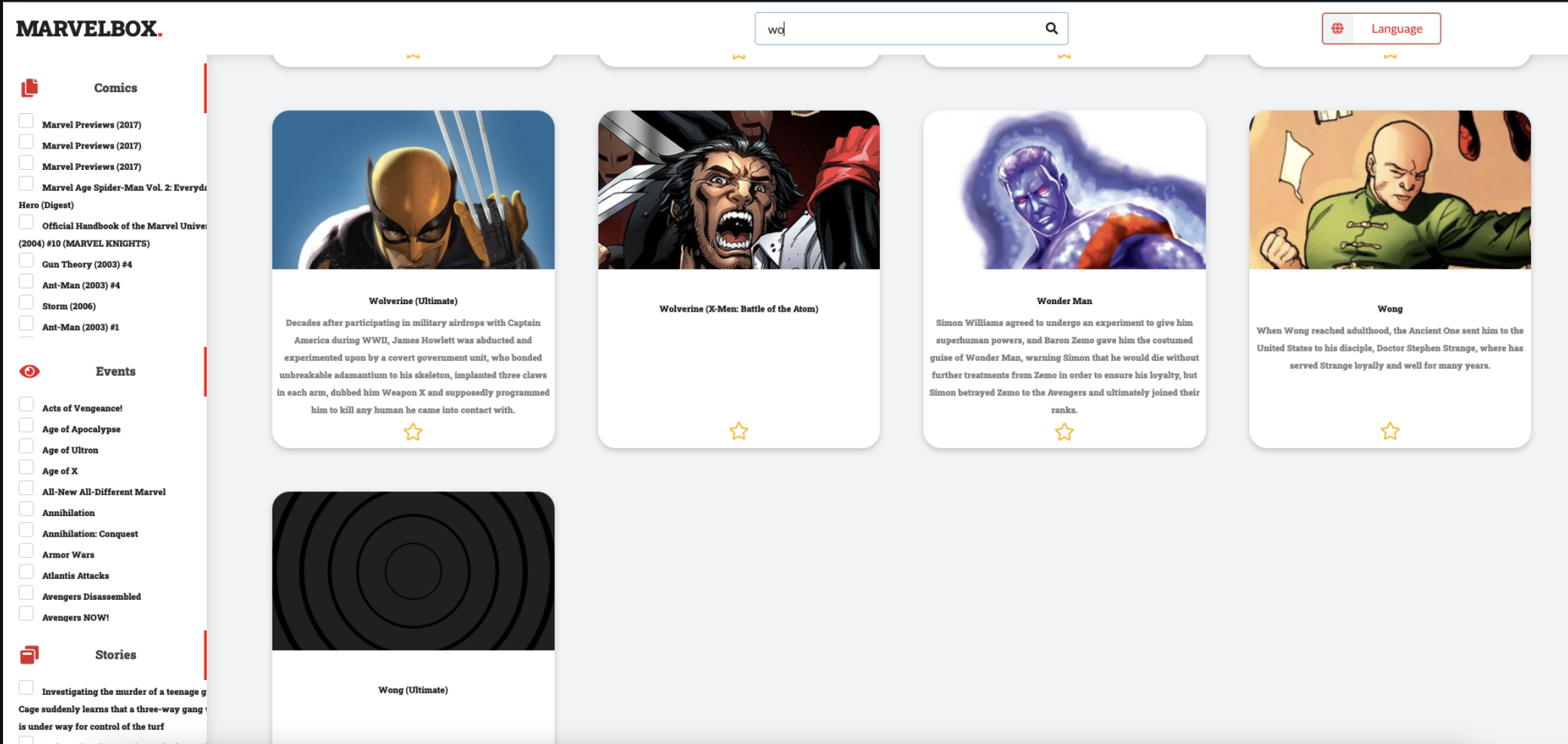 GitHub - markoc552/marvel-search-box: Simple app for searching and ...