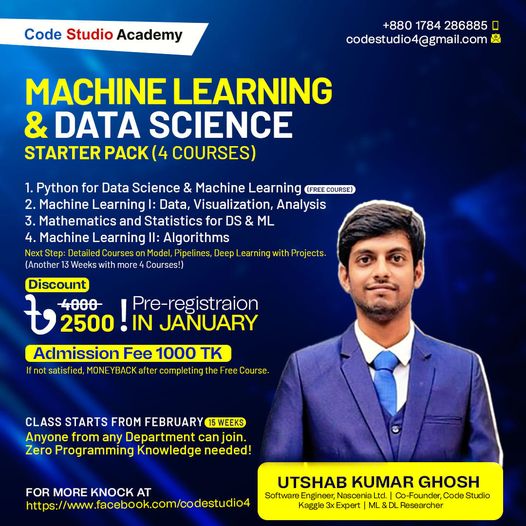 GitHub - utshabkg/ML-DS-Bootcamp